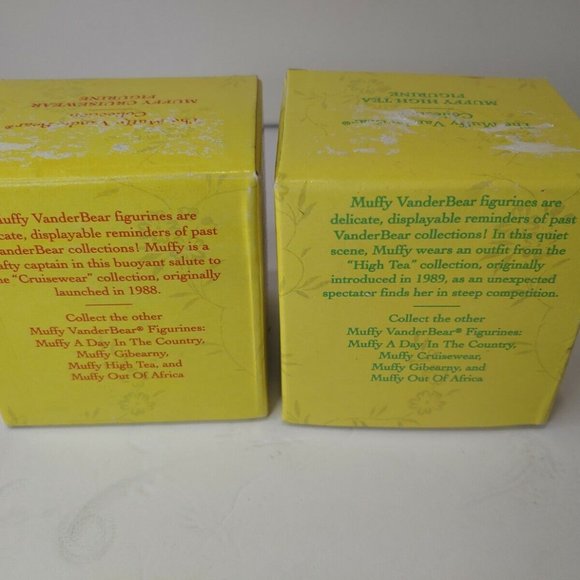 North American Bear Co Other 2 Vintage Muffy Vanderbear Collection 994 Figurines High Tea